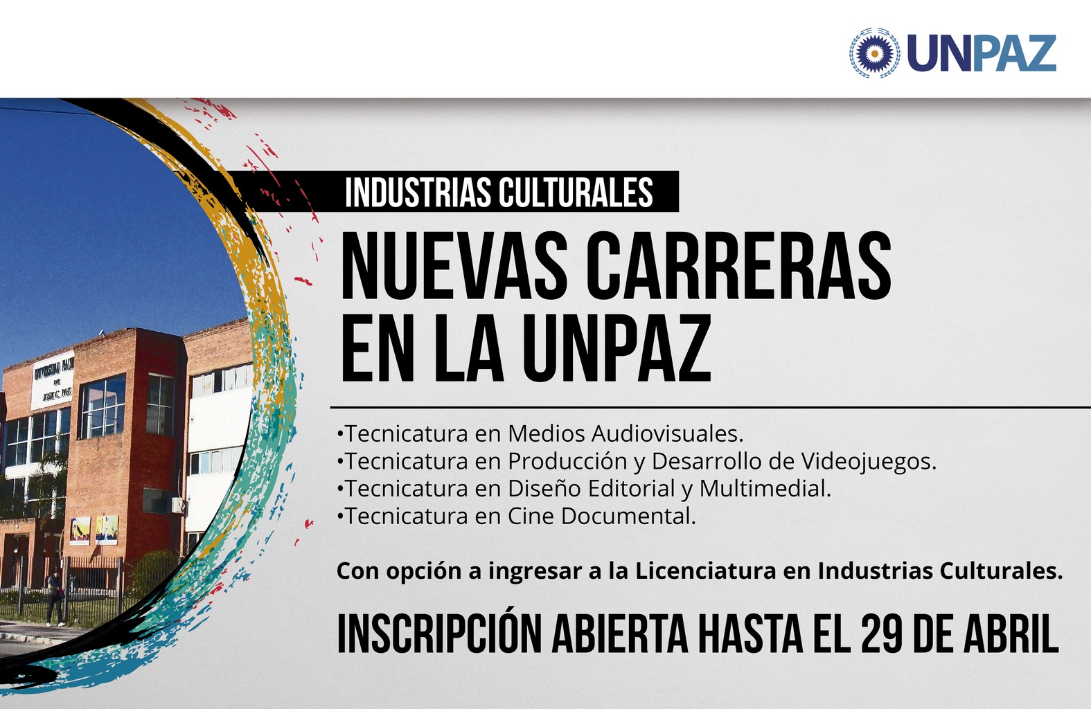 Se extiende el plazo de inscripción para las nuevas tecnicaturas de la ...